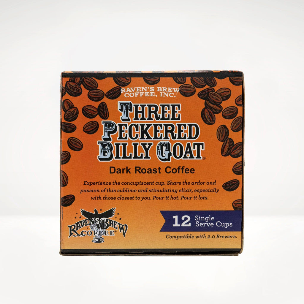 12ct Three Peckered Billy Goat® Single Serve Coffee Cups – Raven's Brew ...